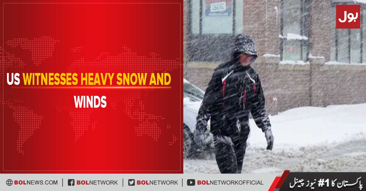 US witnesses heavy snow and winds