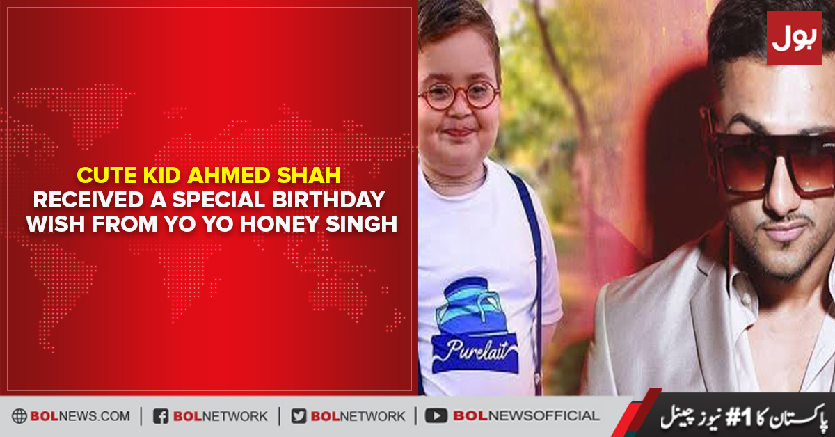 Ahmed Shah received a special birthday wish from Yo Yo Honey Singh