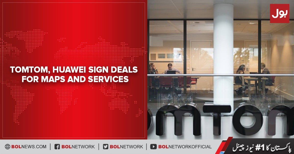 TomTom, Huawei sign deals for maps and services
