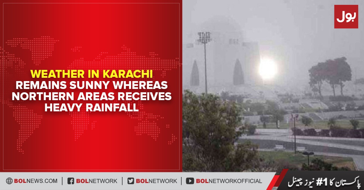 Weather in Karachi remains sunny today, according to PMD
