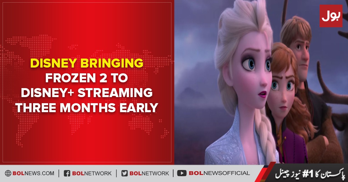 Frozen 2 to be released on Disney+ streaming three months early