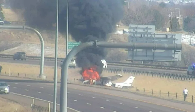 WATCH VIDEO: Colorado plane crash today – Flames engulf the aircraft ...