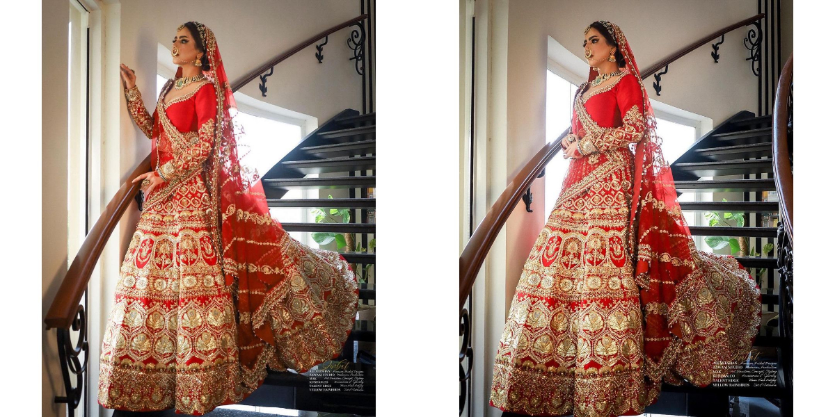 Hina Ashfaq looks beautiful & stylish in her latest bridal photoshoot