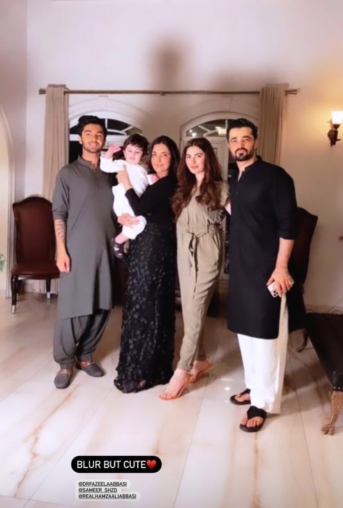 Naimal and Hamza Ali Abbasi celebrates pre birthday of their Son Mustafa