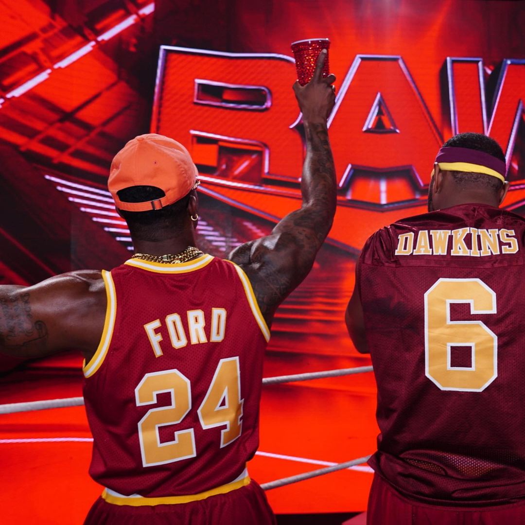 Montez Ford with his tag team partner, see pics