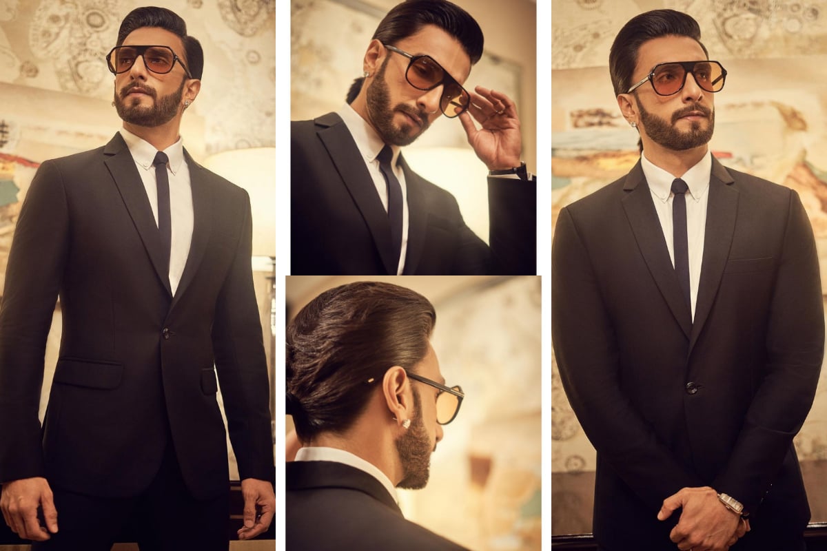 Ranveer Singh classy looks in Black formal Suit went viral, See pics