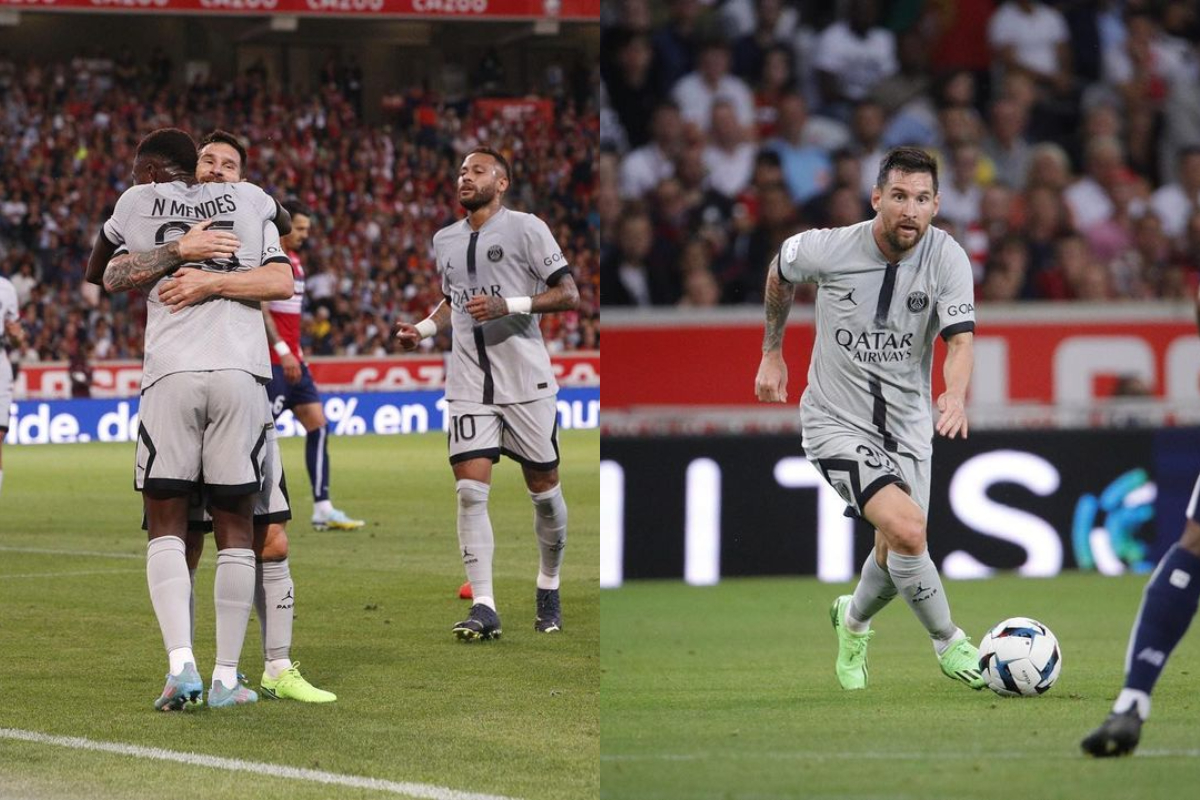 Leo Messi showing his attacking skills, see pics