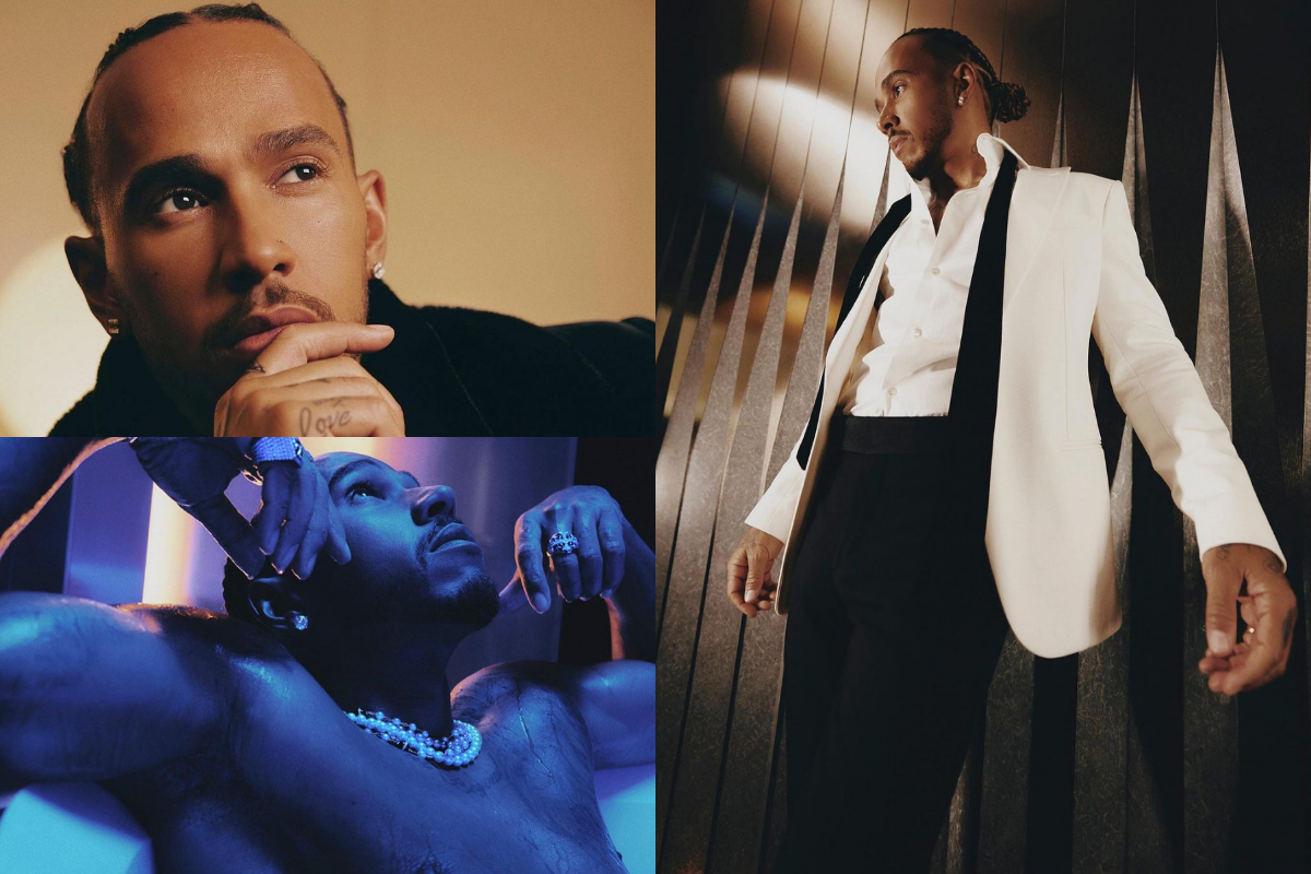 Lewis Hamilton showing off his awesome poses, see pics
