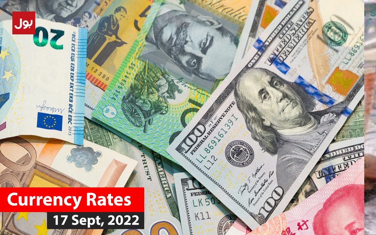 Currency rates in Pakistan – Dollar, Euro, Pound, on, 17th Sept 2022 ...