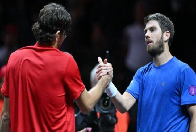 Cameron Norrie falls short as Team World levels with Team Europe