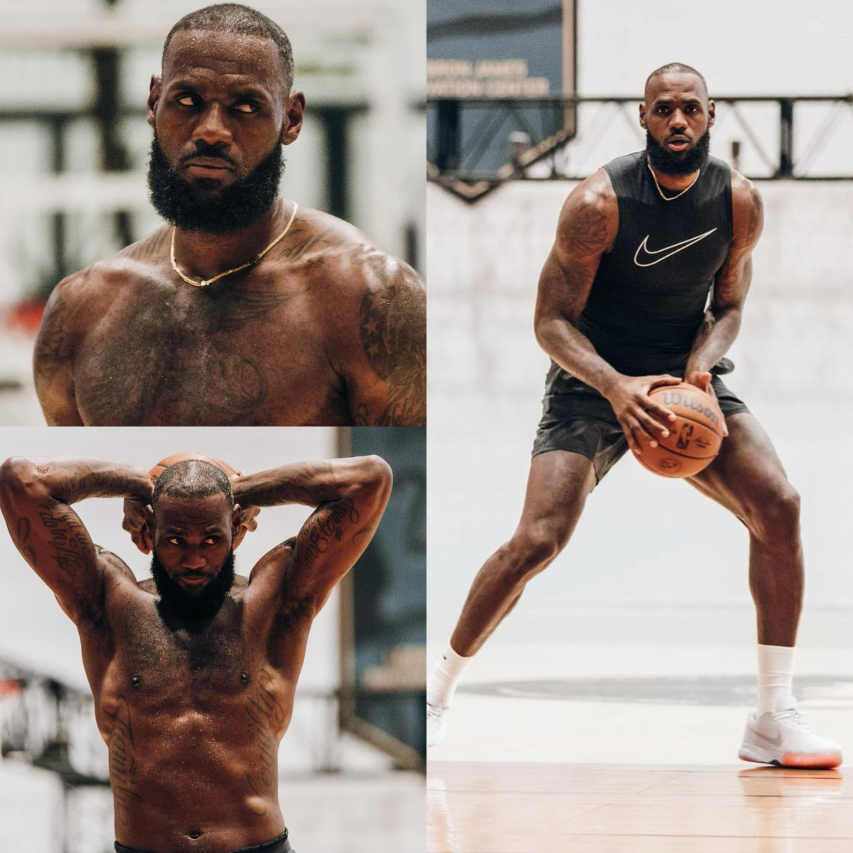 LeBron James looking in great shape, see pics