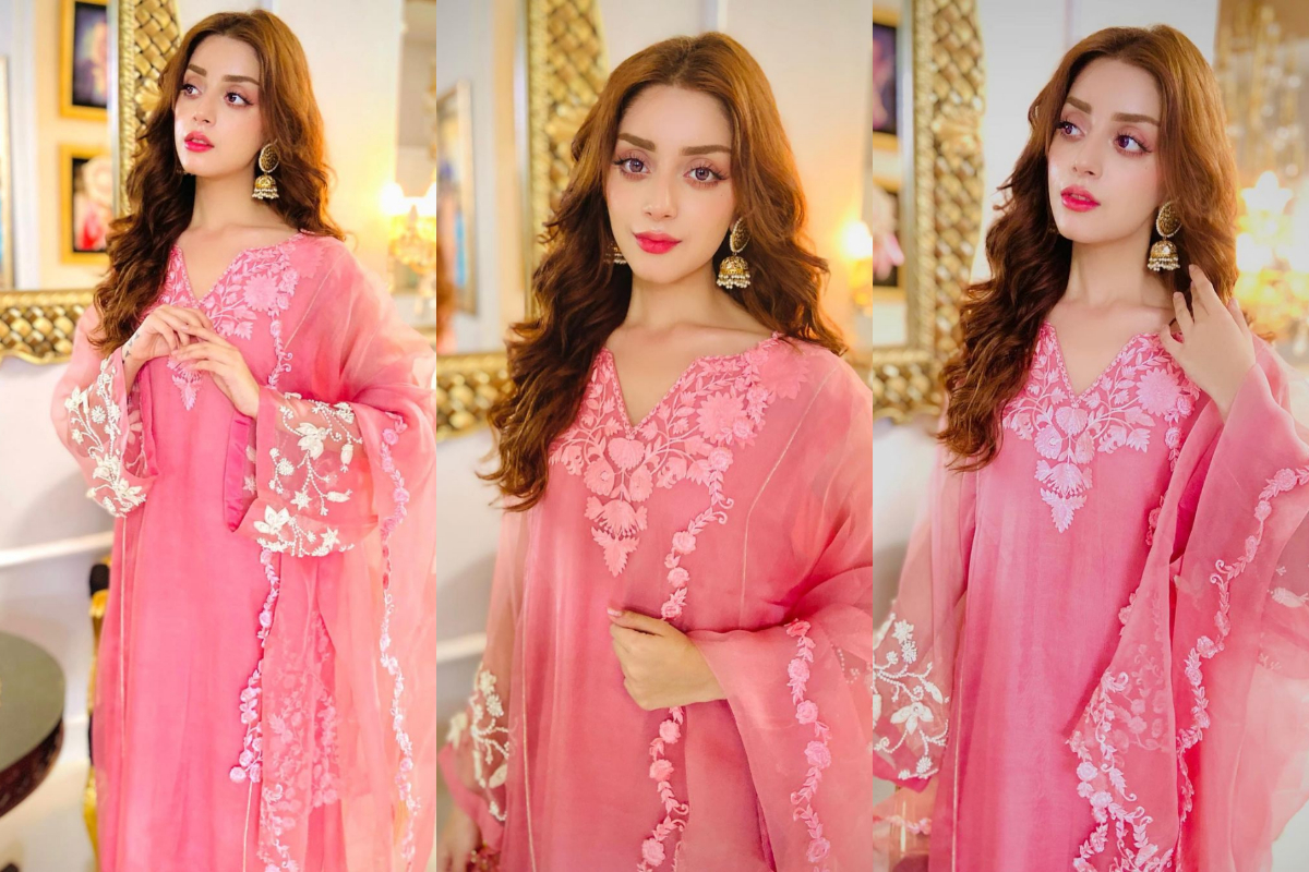 Alizeh Shah shares stunning photos of herself in pink outfit