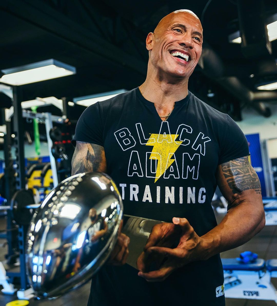 Dwayne Johnson meets Aaron Donald, see pics