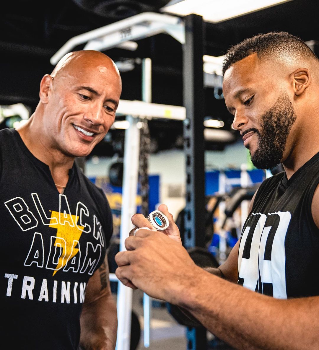 Dwayne Johnson meets Aaron Donald, see pics