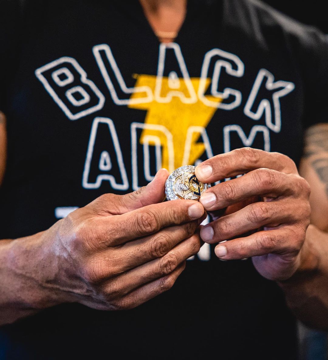 Dwayne Johnson meets Aaron Donald, see pics