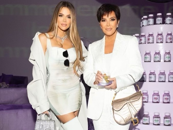 Khloé Kardashian appears with family at lemme brand launch party