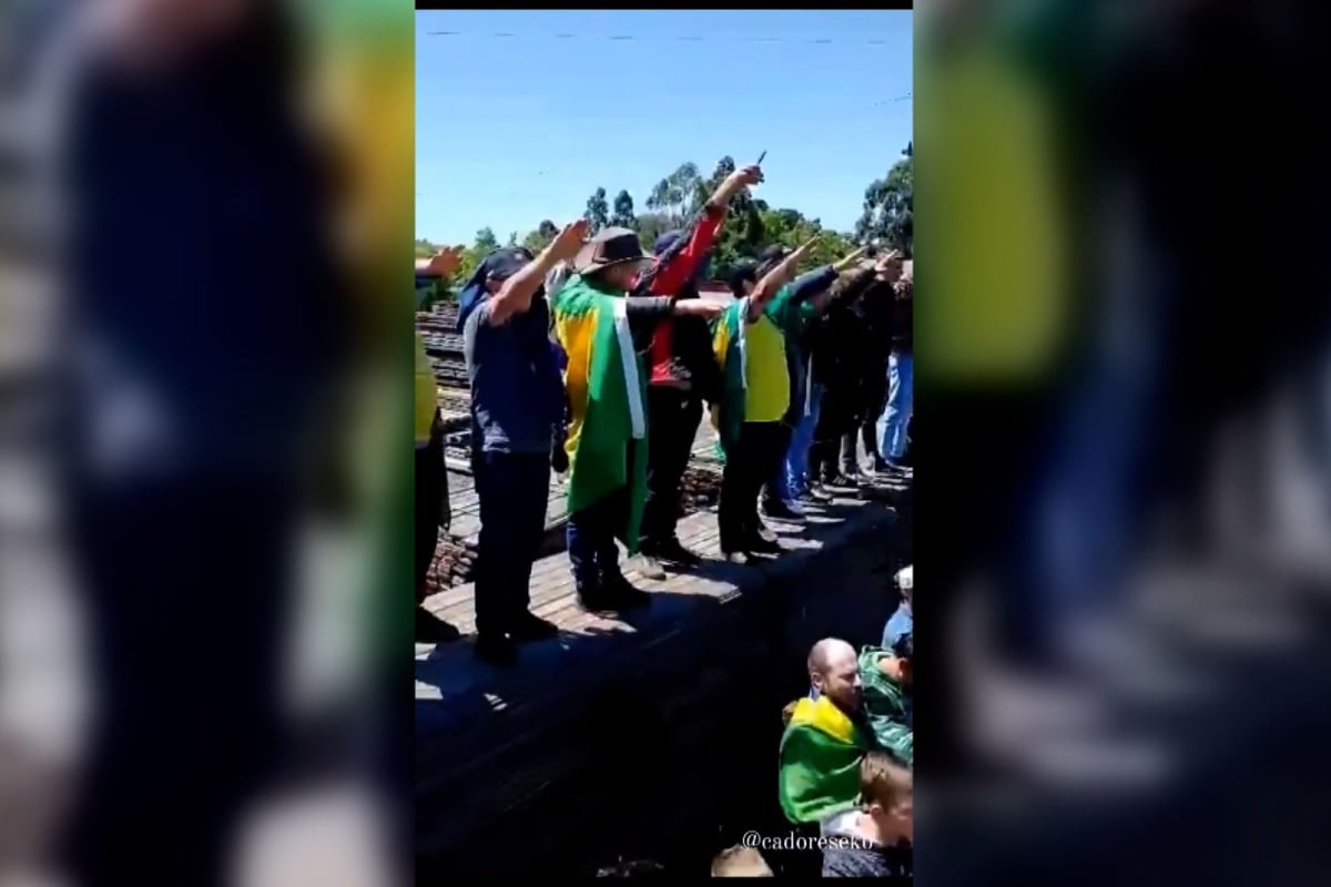 Video of mob making Nazi salute will prompts Brazilian investigation