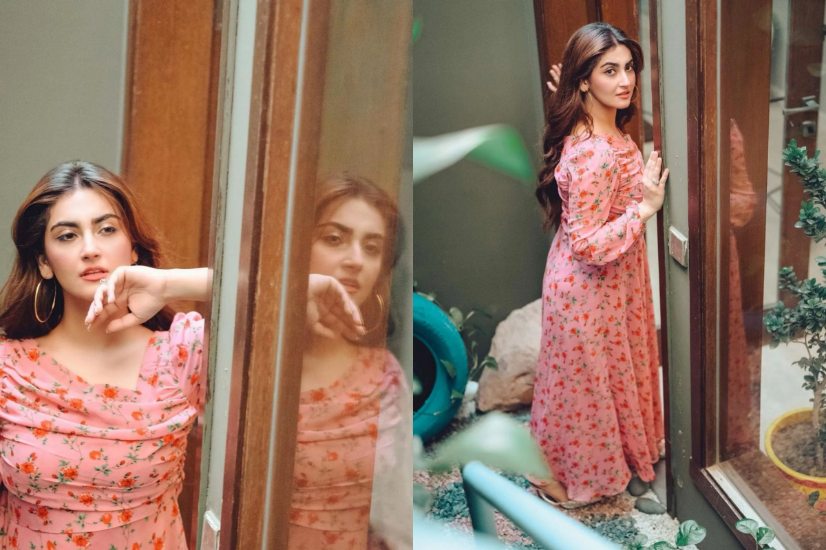 Hiba Bukhari stunning looks in new printed outfit