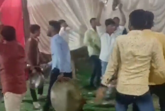Men dancing with wedding utensils goes viral