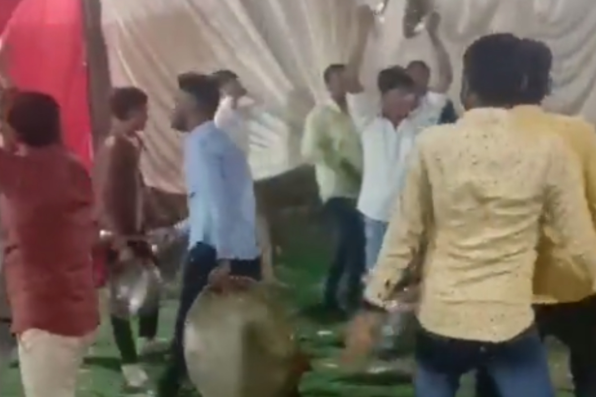 Men dancing with wedding utensils goes viral