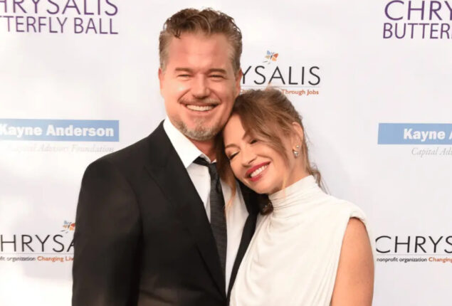 Eric and his estranged wife Rebecca were seen holding hands after split