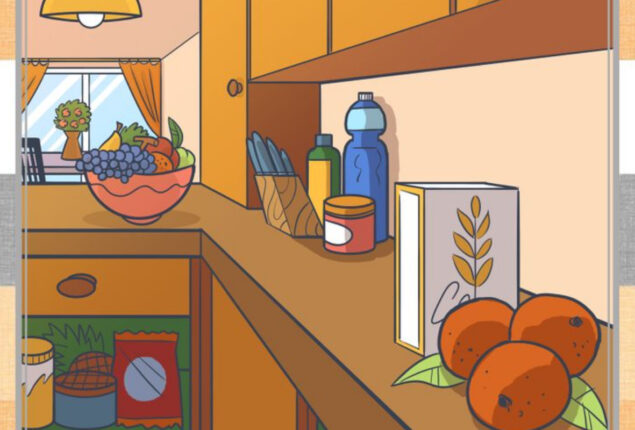 Optical Illusion: Find the hidden pineapple in the kitchen