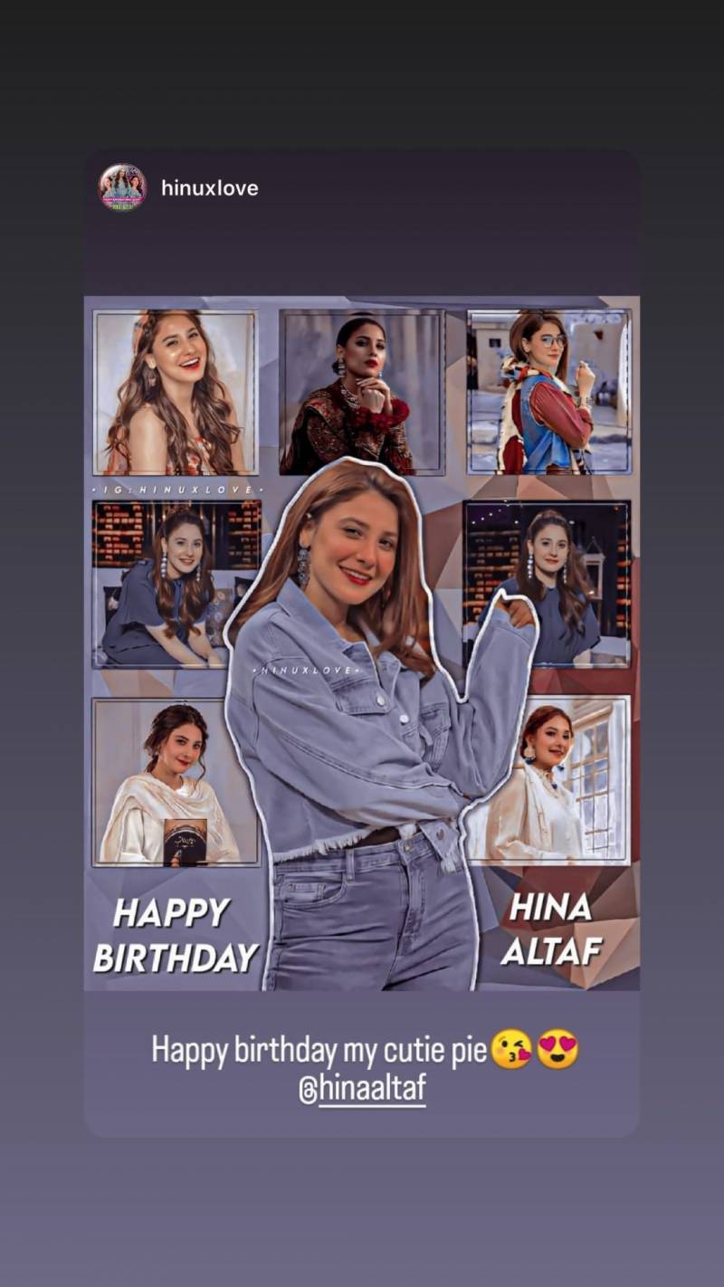 Hina Altaf receives many birthday greetings