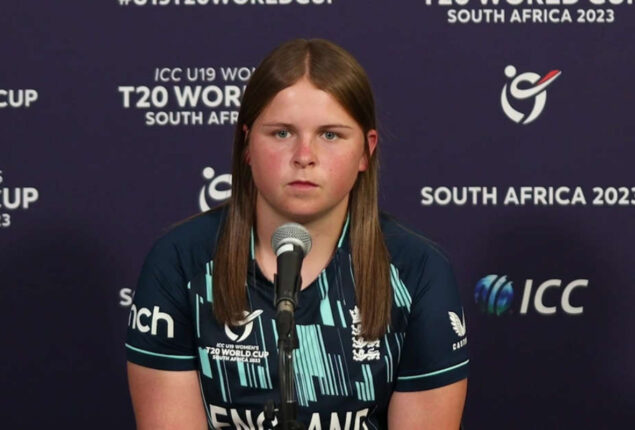 ICC named Grace Scrivens as winner of ICC Women's Player of the Month