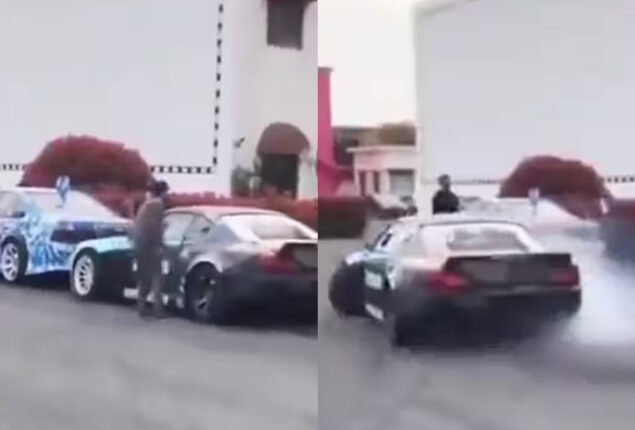 Watch viral: Man applies drifting technique to take out his vehicle