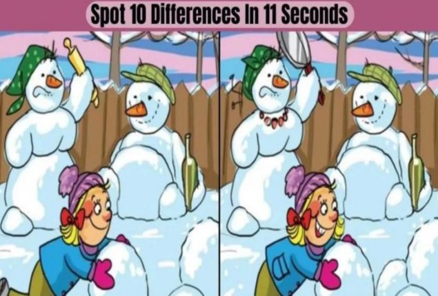 Spot the Difference: Prepare to spot 10 differences in 11 seconds