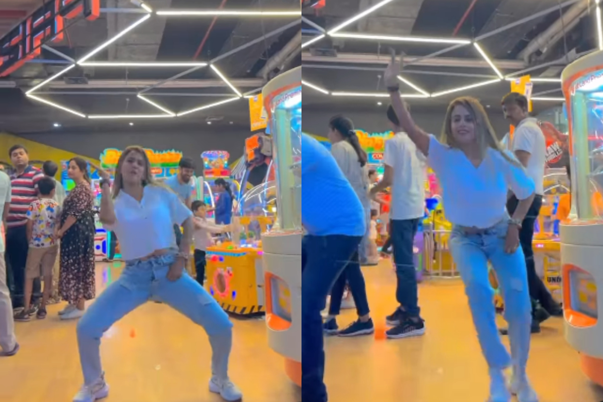 Viral Video: Woman Dances in Crowded Arcade