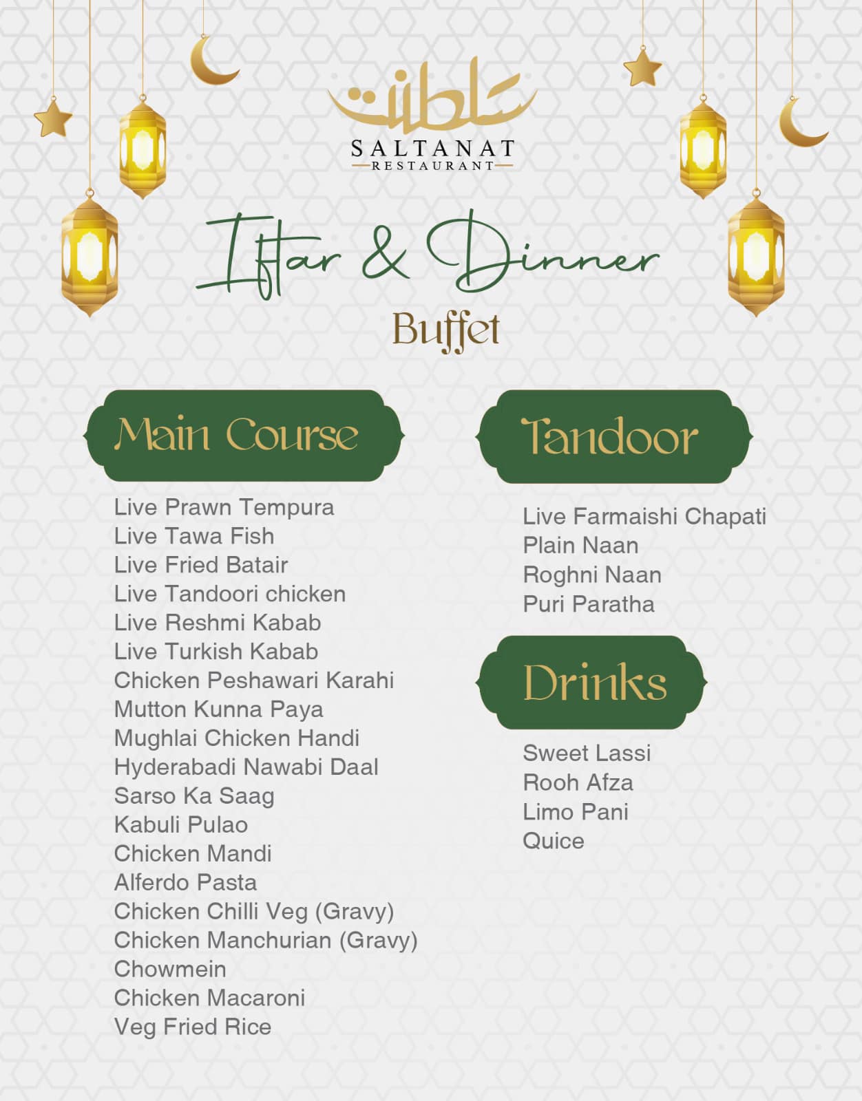 Top 10 Iftar Buffet Deals in Karachi