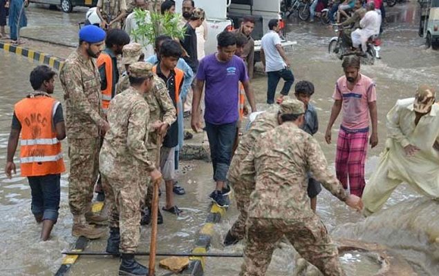 Pakistan Army continues rescue operations in rain-hit areas